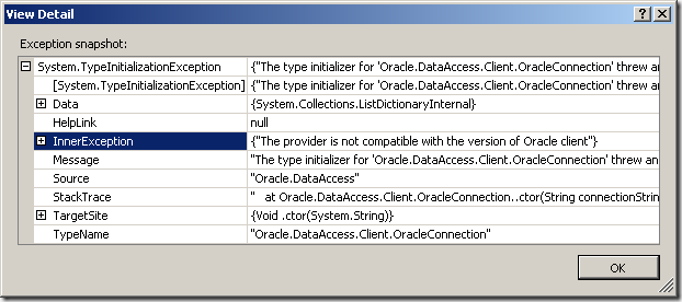 Mark Williams :: Blog: ODP.NET: The provider is not compatible with the version of Oracle client
